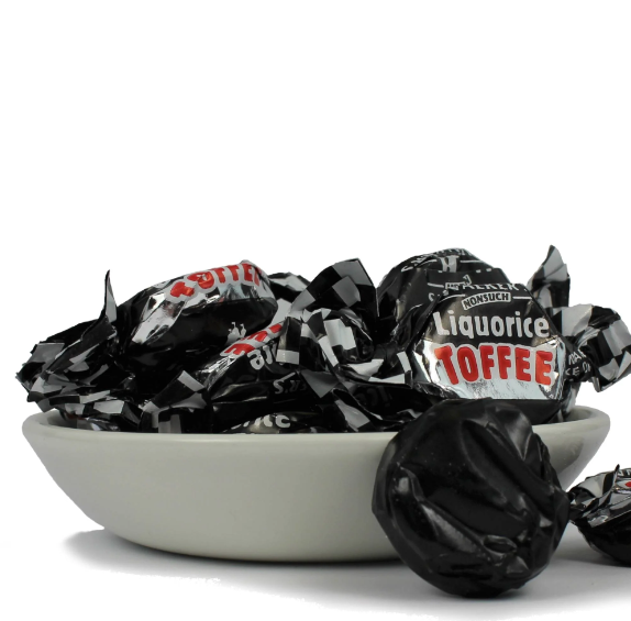 Liquorice Toffees 100g – Mr Simms Olde Sweet Shoppe