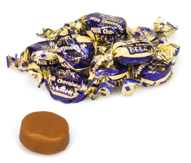 Milk Chocolate Éclairs Toffees 100g – Mr Simms Olde Sweet Shoppe